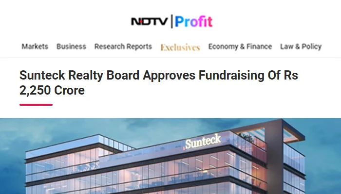Luxury Real Estate Developers & Builders in Mumbai- Sunteck Realty